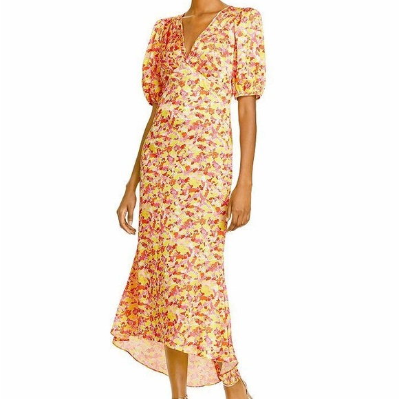 LINI | Dresses | Lini Amalia Vneck Floral Maxi Dress Small | Poshmark